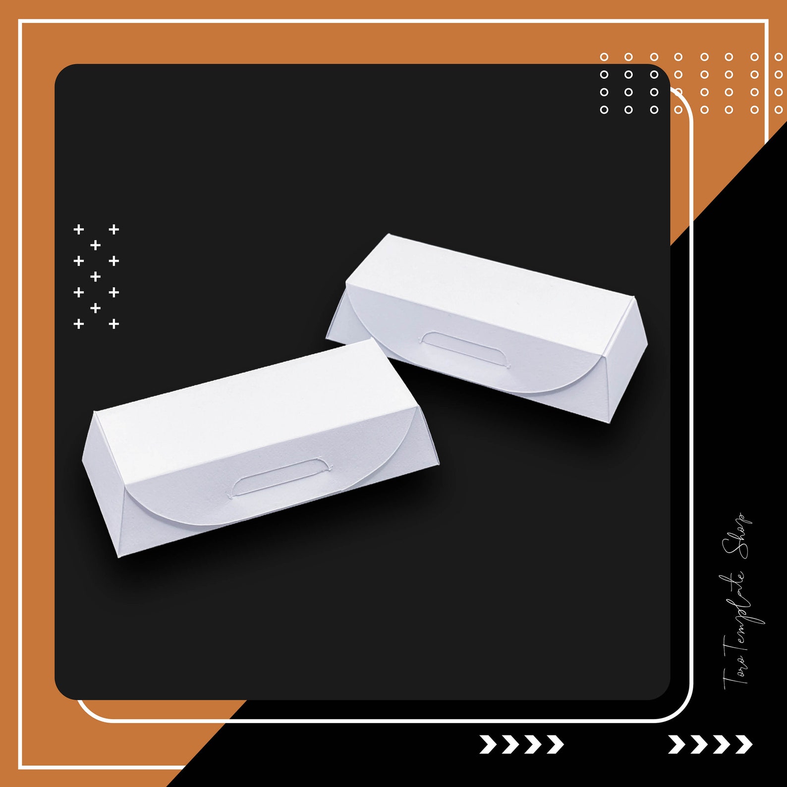 Rhombus Box Template, Gift Box Template, Cookie Box Template ...