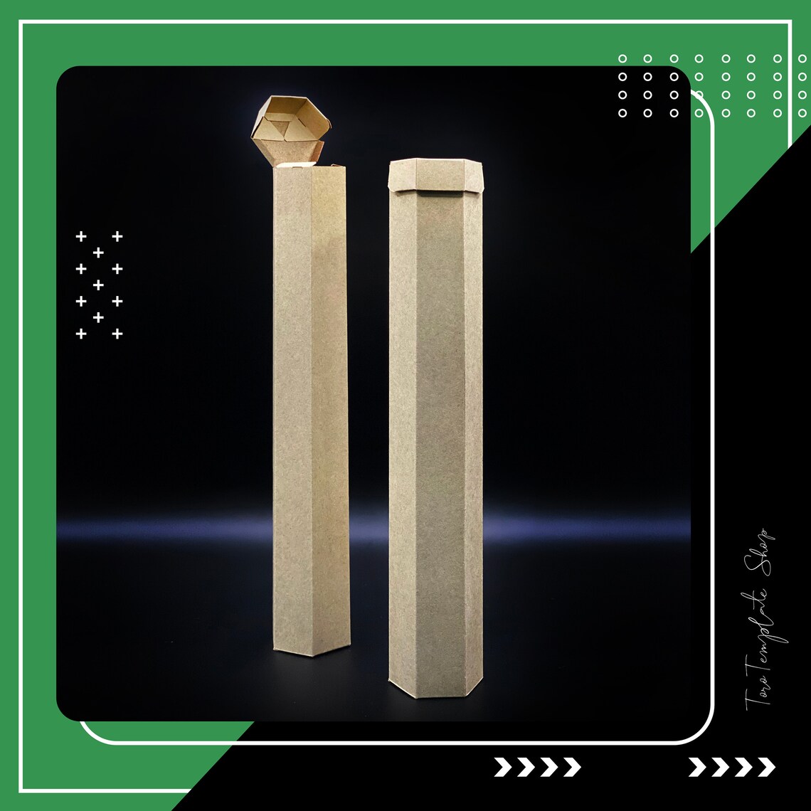 Pen Box Template, Hexagon Box Template, Gift Box Template, Box Template ...