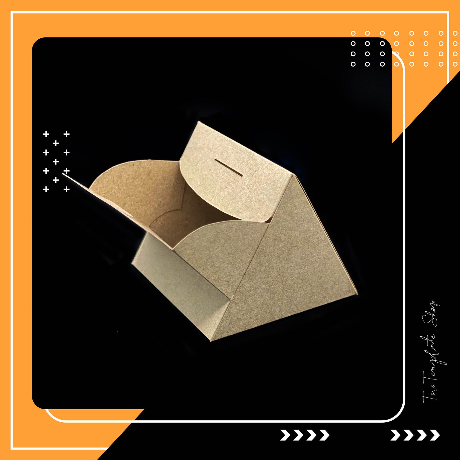 Triangle Gift Box Template: Printable Candy/cookie Box (digital ...