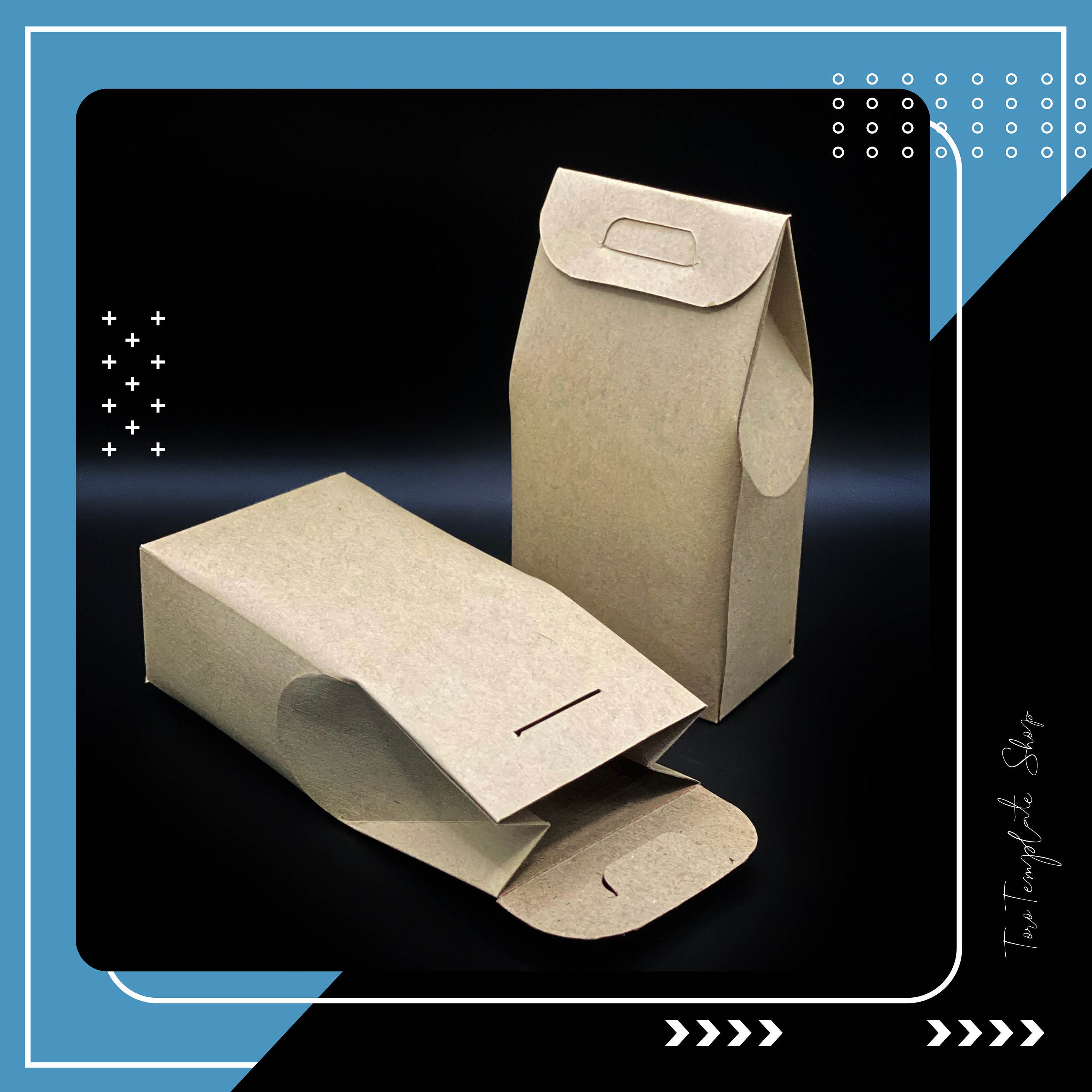 Curved Box Template, Cookies Box Template, Gift Box Template, Candy Box ...