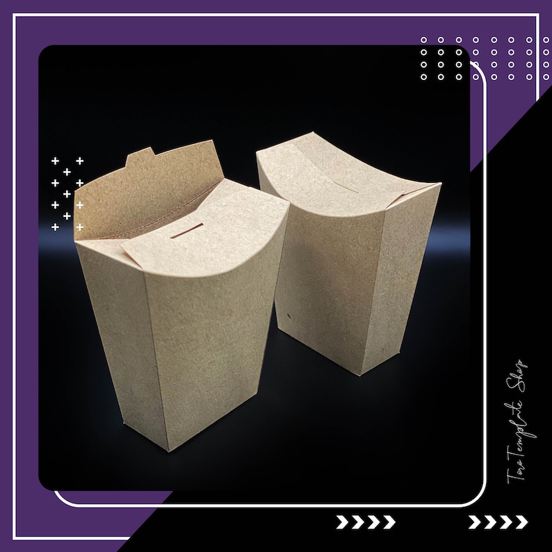 Curved Box Template, Cookies Box Template, Food Box Template, Candy Box ...