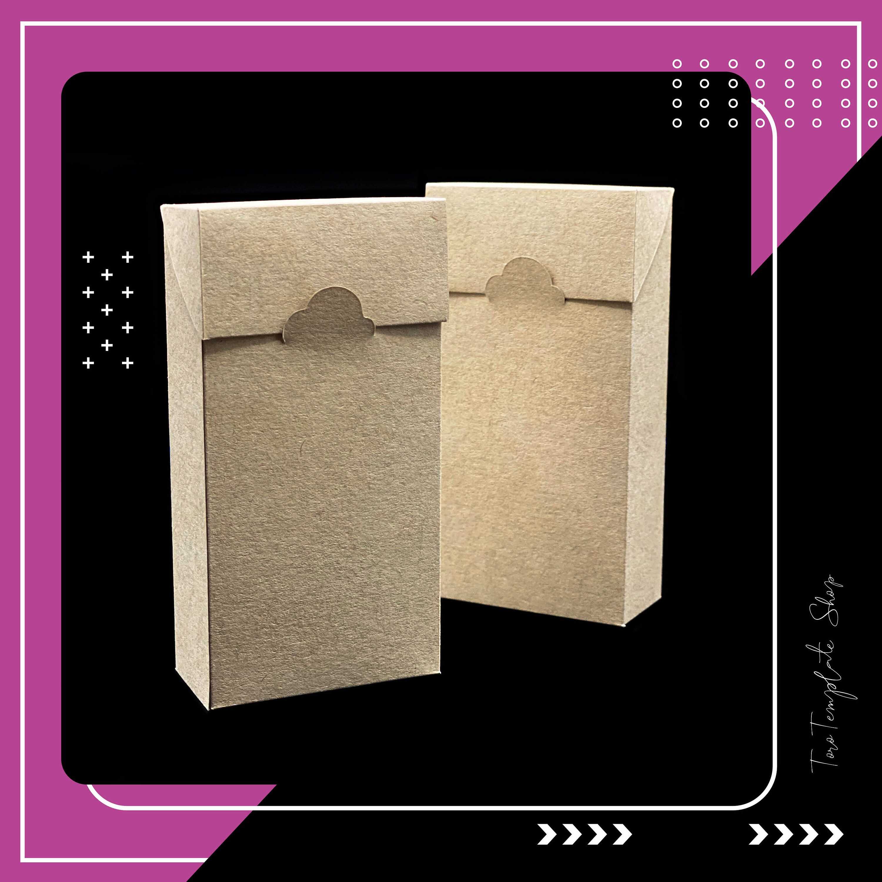 Cigarette Box Template, Rectangle Box Template, Gift Box Template ...