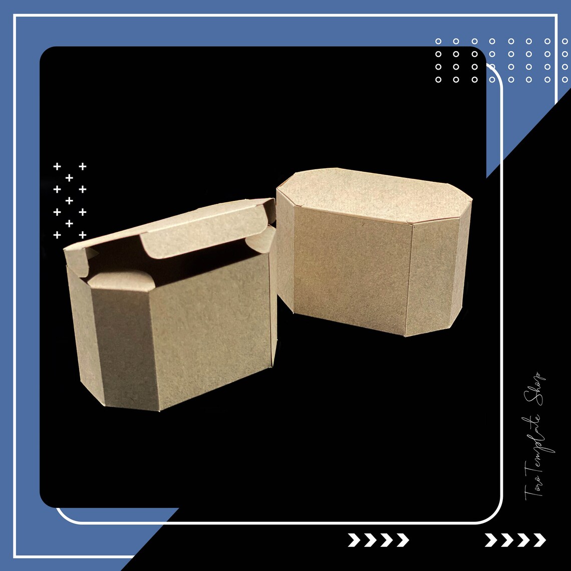 Octagon Box Template, Gift Box Template, Candy Box Template, Cookies ...