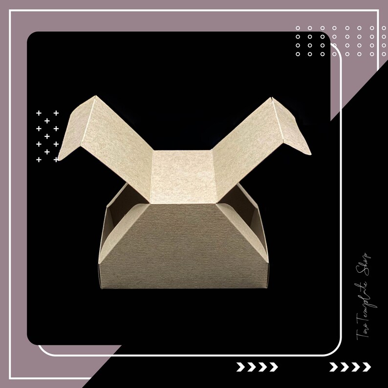 Chest Box Template: Printable Gift/candy/cookie Box (digital Download ...