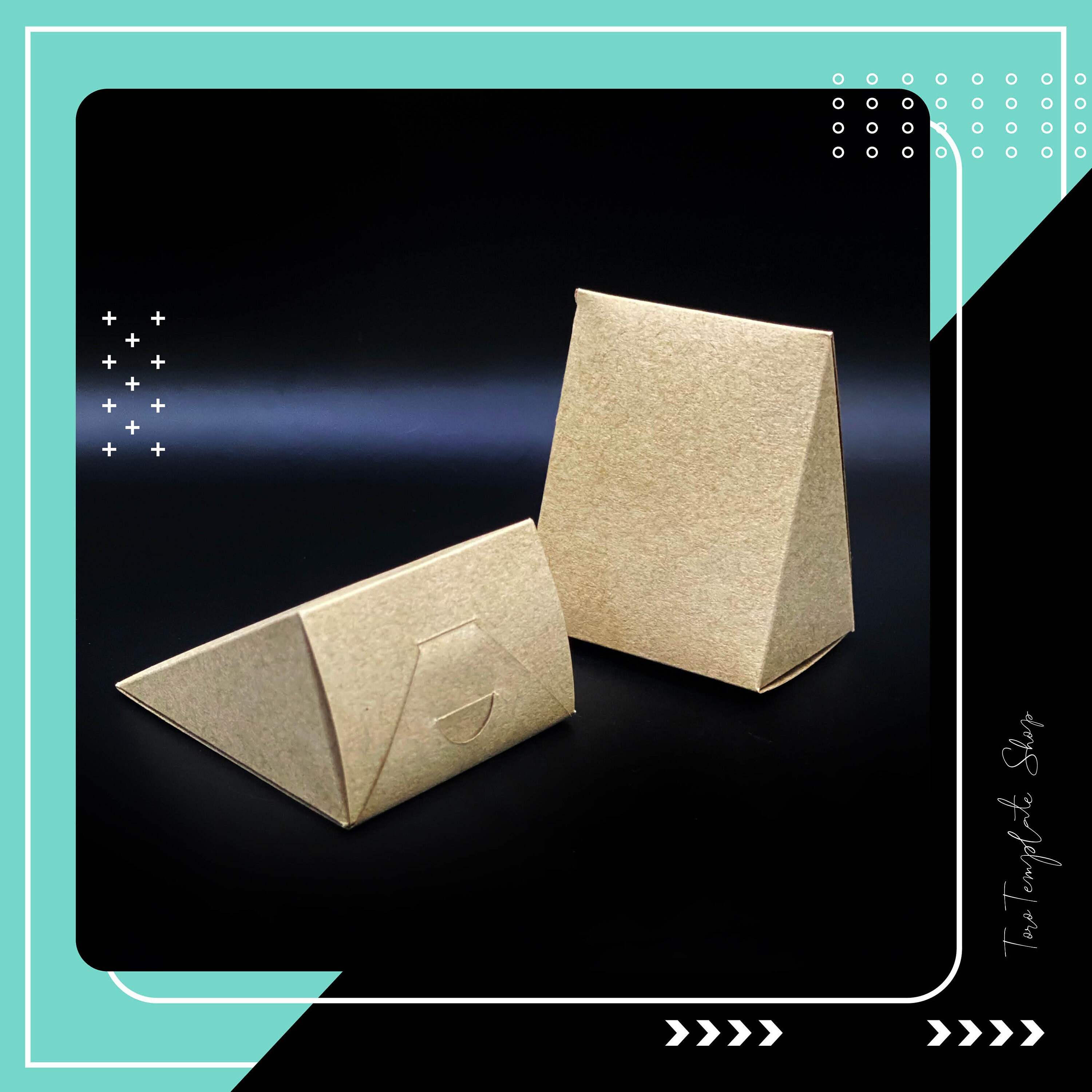 Triangle Gift Box Template: Printable Candy/cookie Box (digital ...