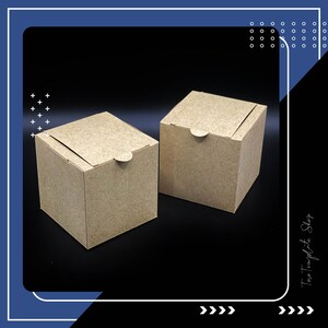 Square Gift Box Template: Printable Candy/cookie Box (digital Download ...