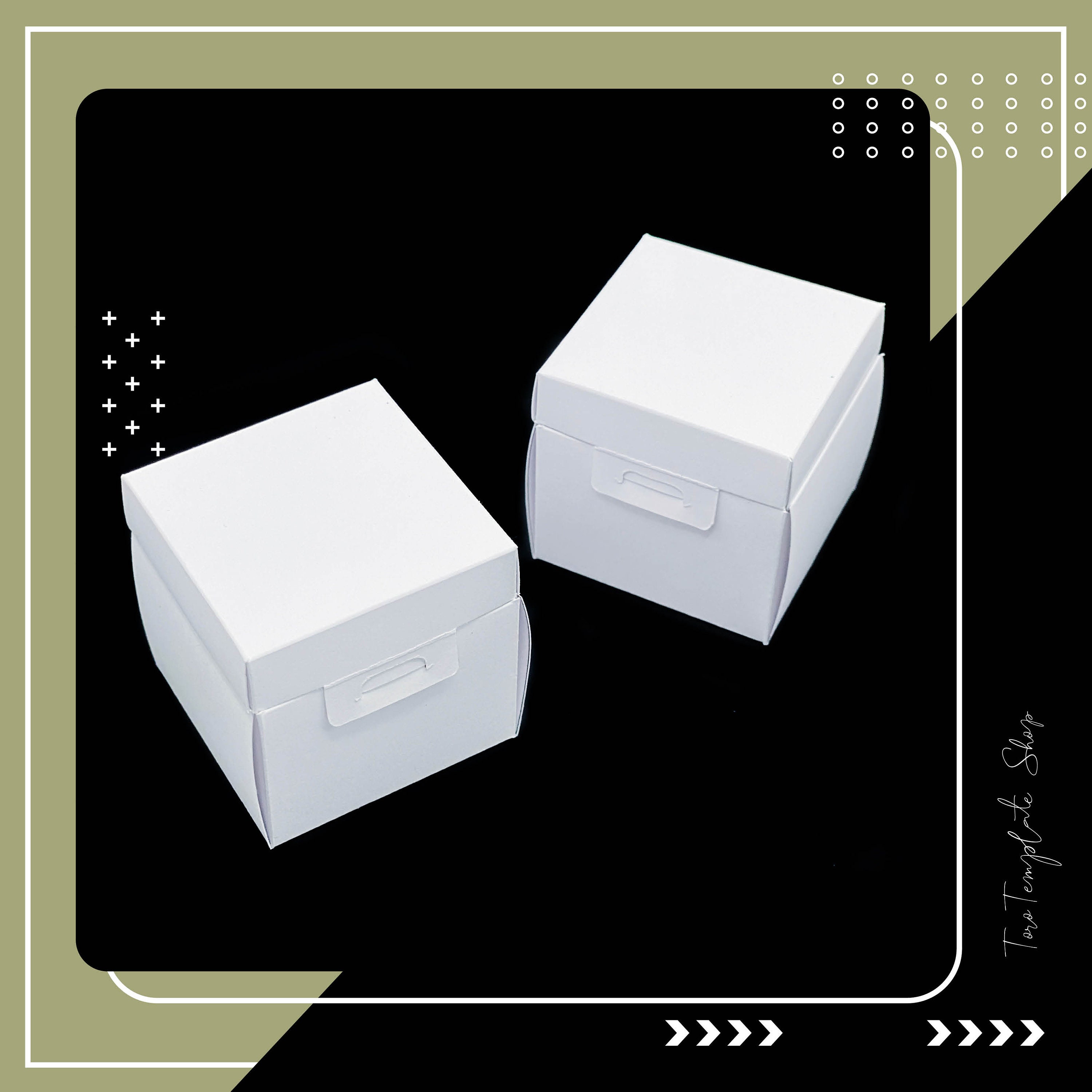 Square Box Template, Gift Box Template, Jewelry Box Template, Candy Box ...