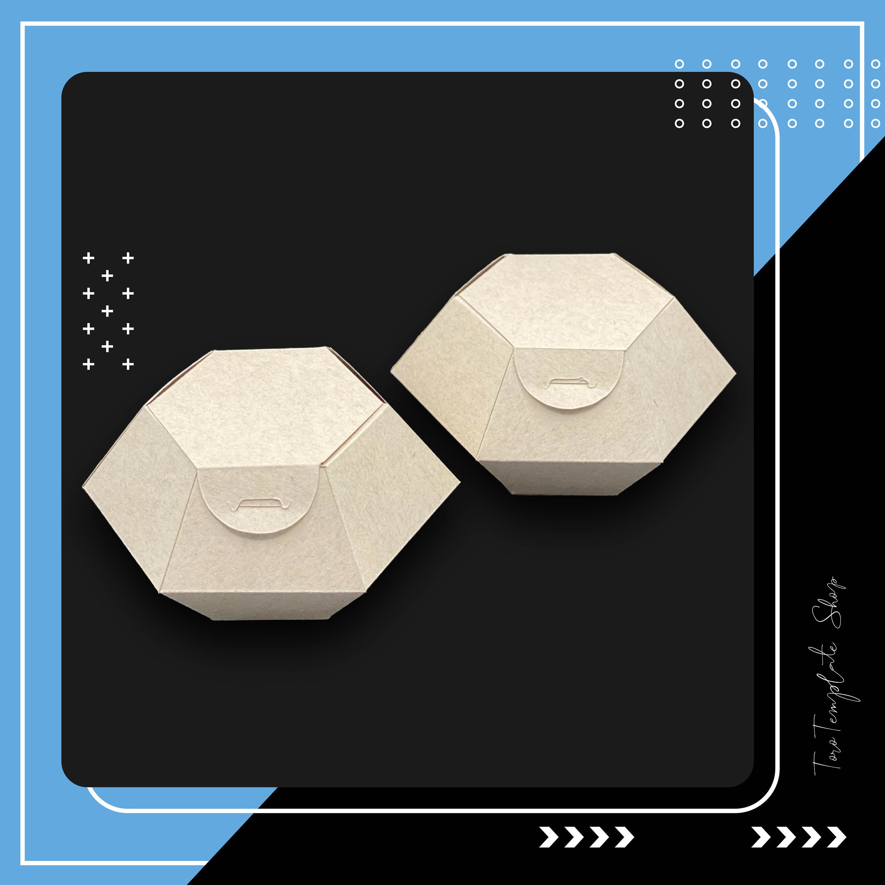 Hexagon Box Template, Gift Box Template, Candy Box Template, Resizeable ...