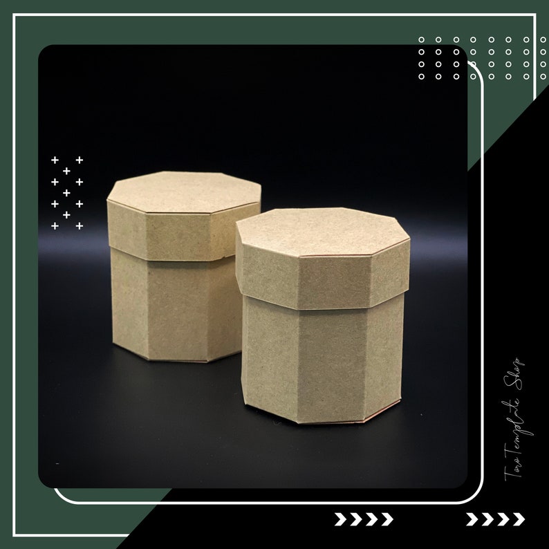 Octagon Box Template: Resizeable Gift & Candy Box (digital Download) - Etsy