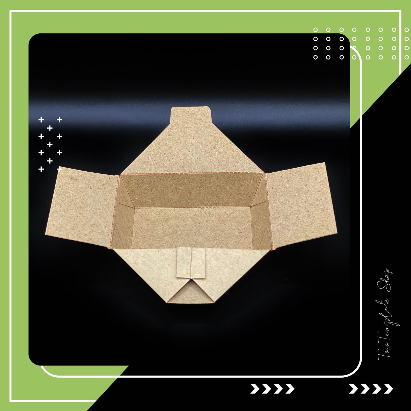 Trapezoid Box Template, Cookies Box Template, Gift Box Template, Candy ...