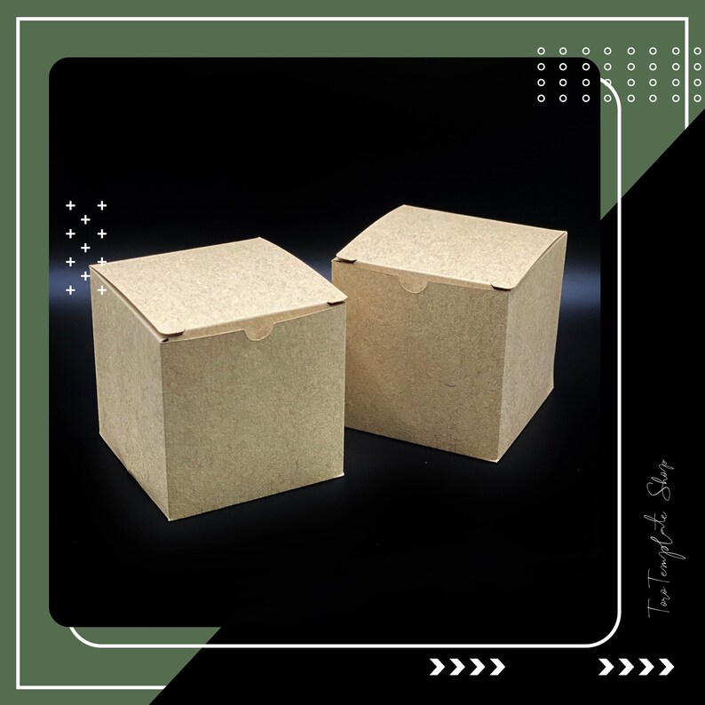 Square Box Template, Gift Box Template, Cookies Box Template, Candy Box ...