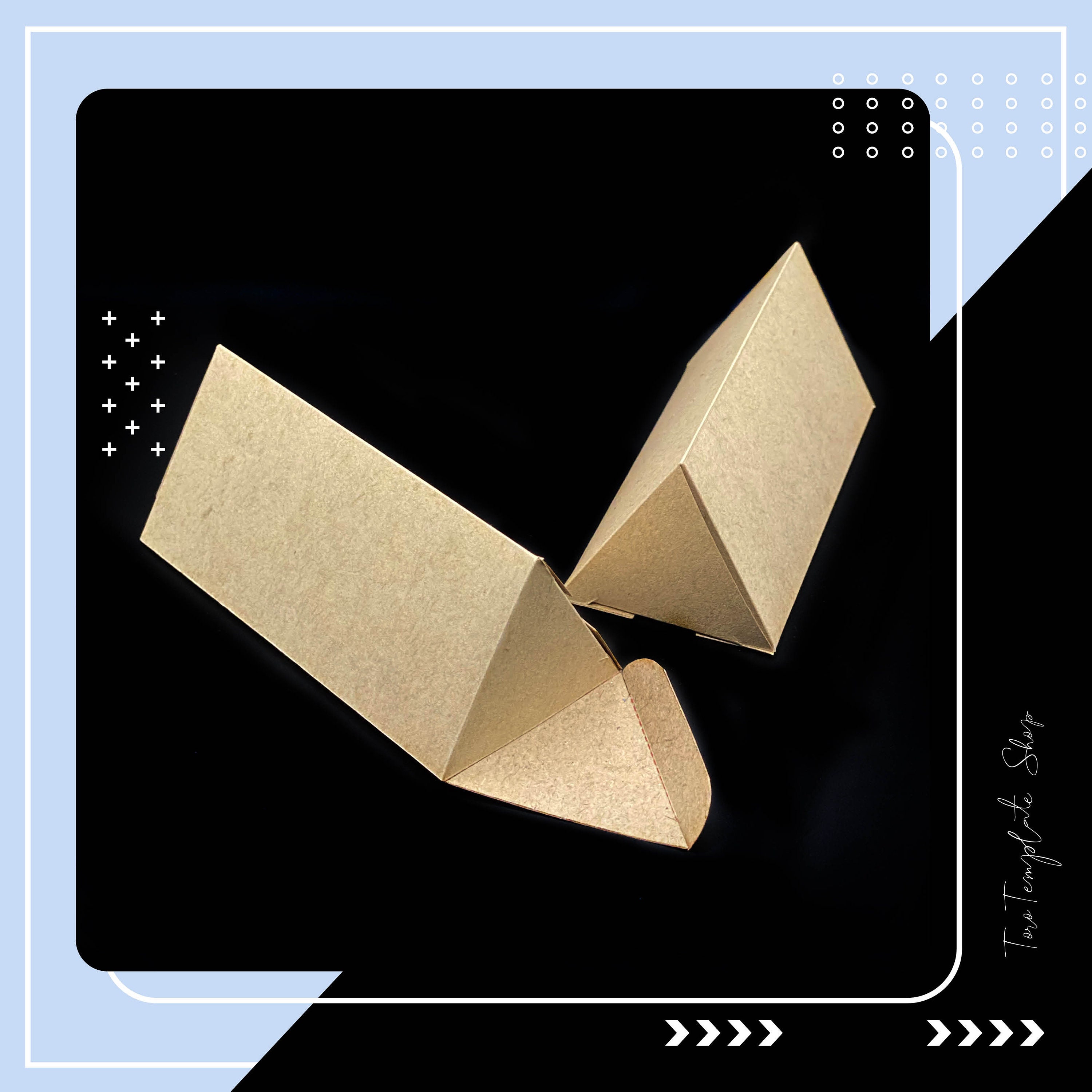 Triangle Box Template, Cookies Box Template, Gift Box Template, Candy ...