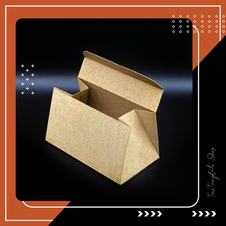 Trapezoid Box Template, Gift Box Template, Candy Box Template, Cookies ...