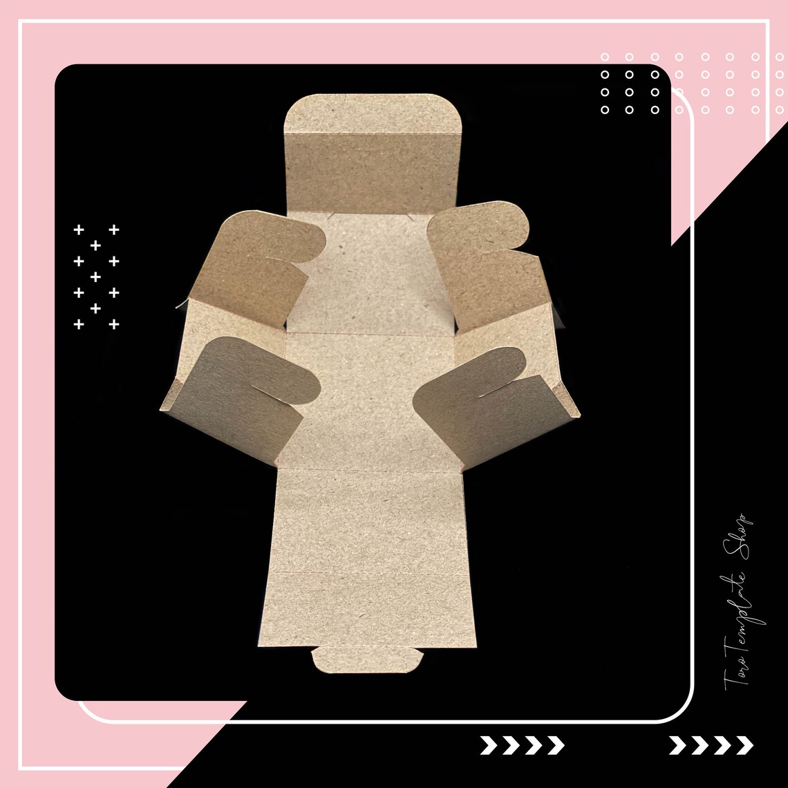 Trapezoid Box Template, Gift Box Template, Candy Box Template, Cookies ...