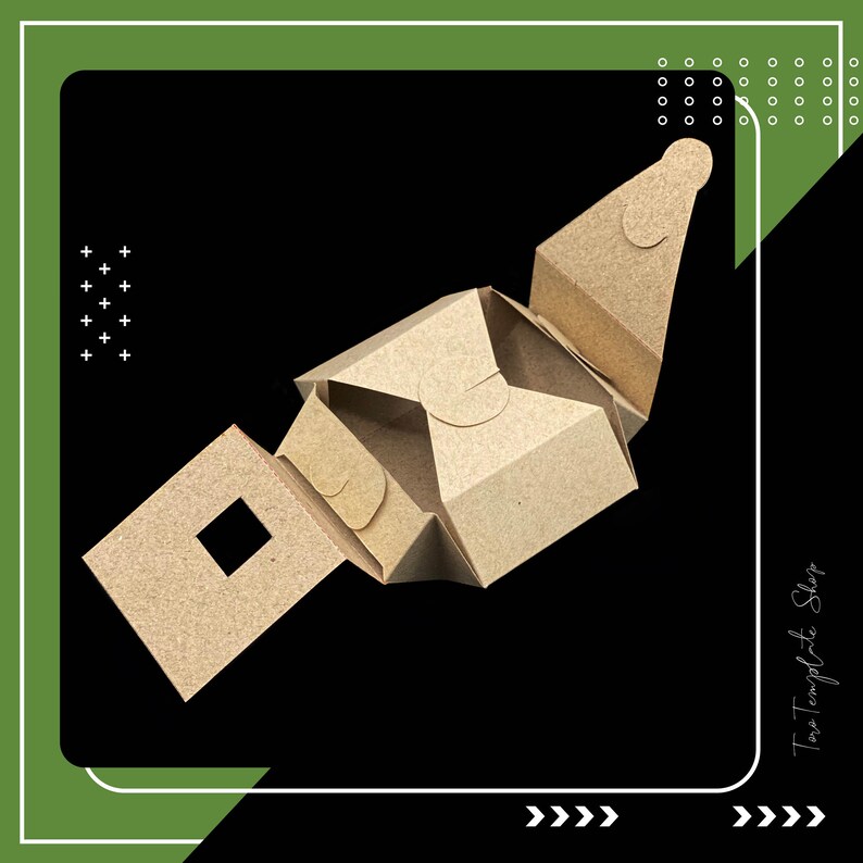 Rectangle Cut Corner Box Template, Gift Box Template, Candy Box ...