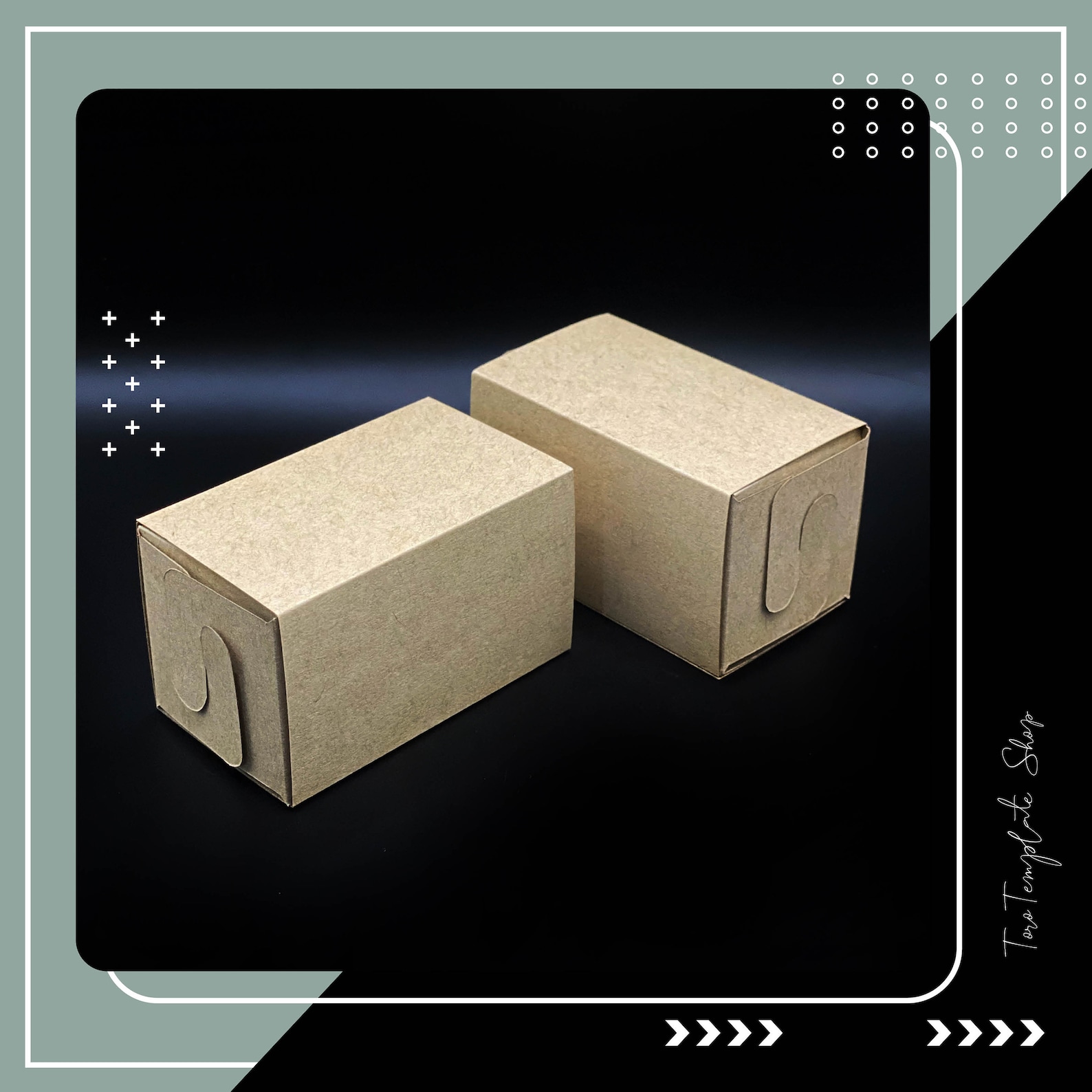 Rectangle Drawer Box Template, Gift Box Template, Candy Box Template ...