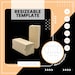 Twin Triangle Box Template, Drawer Box Template, Gift Box Template ...