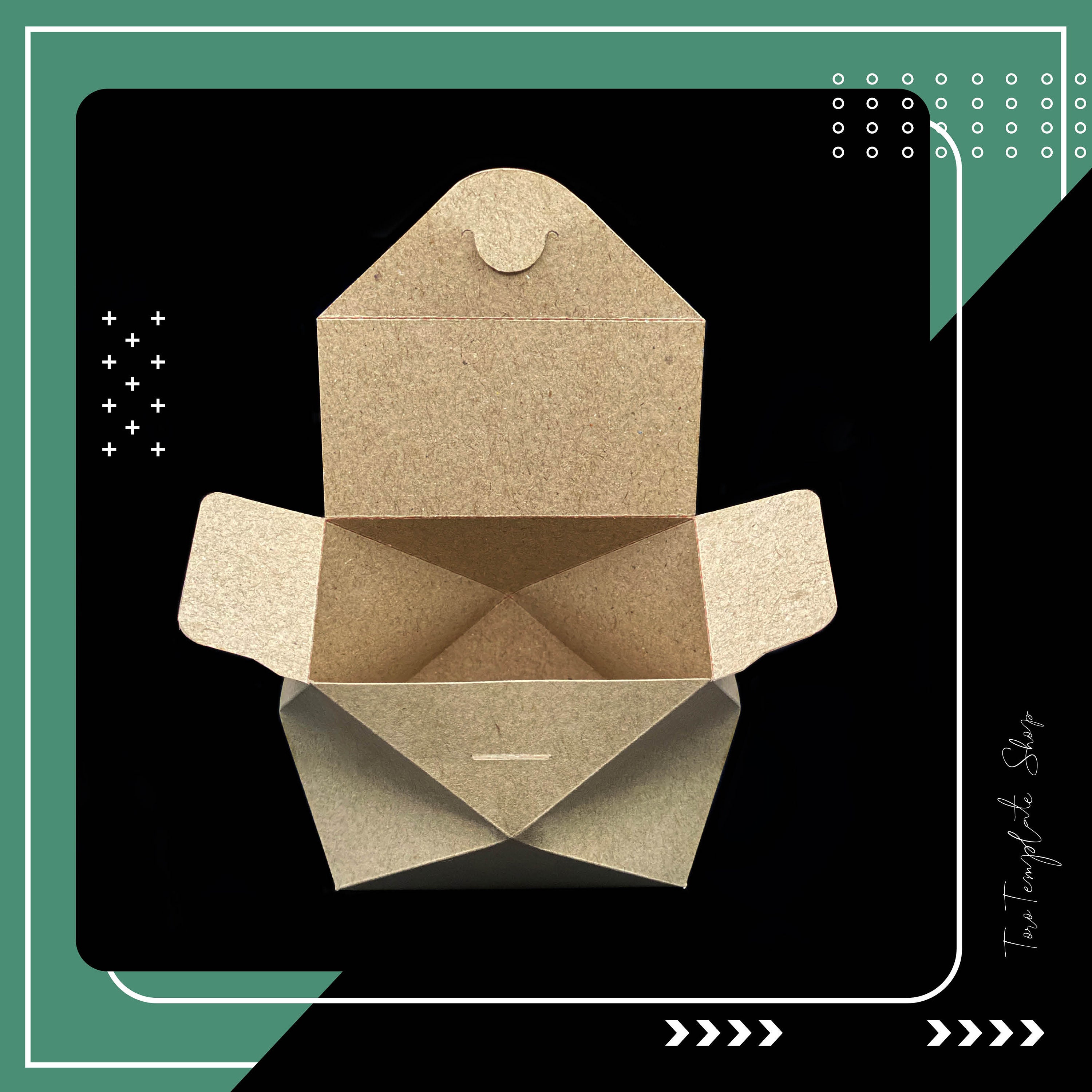 Zigzag Box Template, Gift Box Template, Candy Box Template, Cookies Box ...