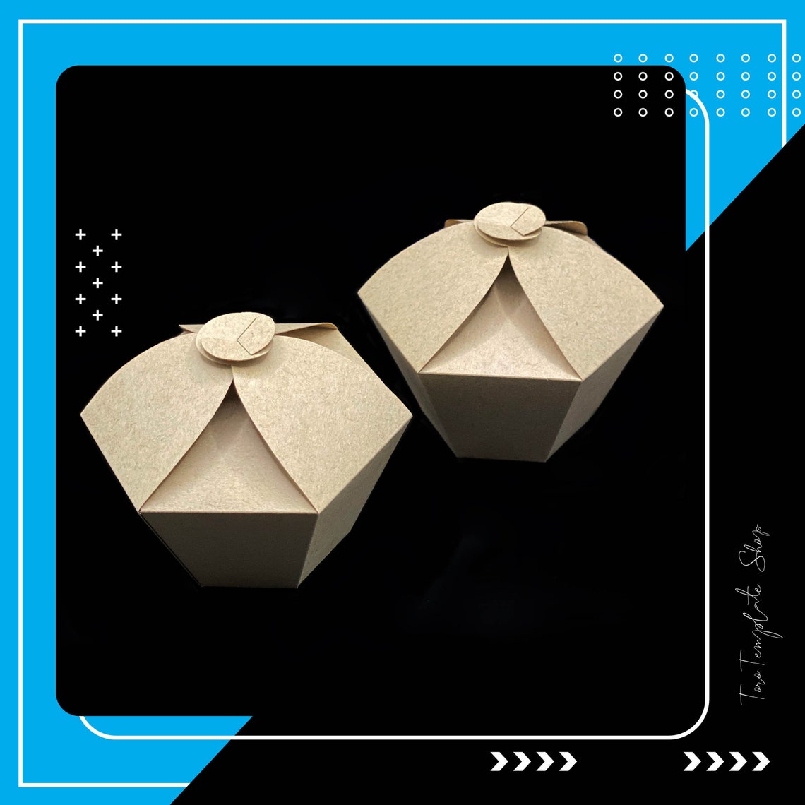 Hexagon Box Template Gift Box Template Candy Box Template - Etsy