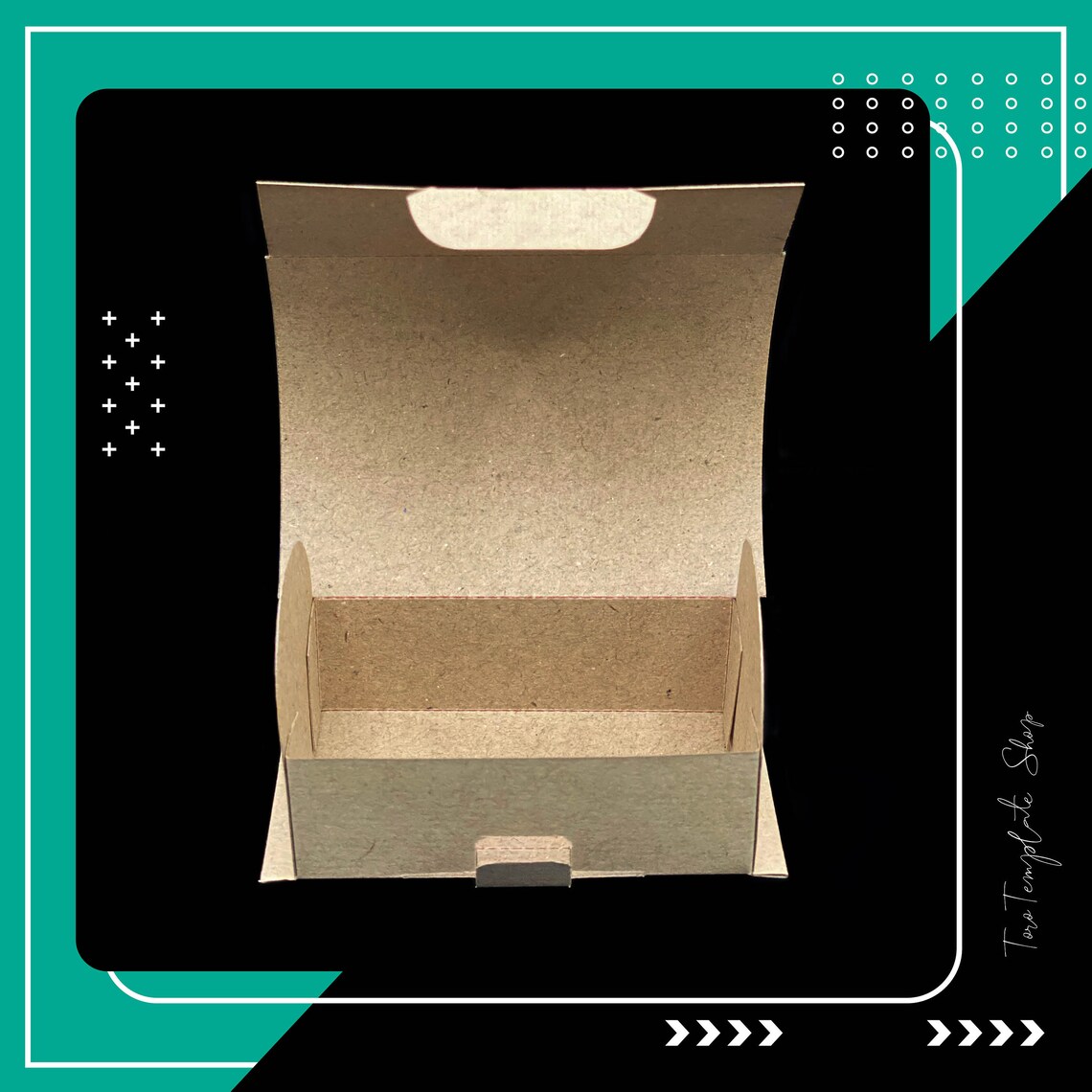 Curved Box Template, Gift Box Template, Candy Box Template, Cookies Box ...