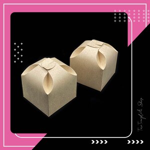 Curved Gift Box Template: Resizeable Candy/cookie Box (digital Download ...