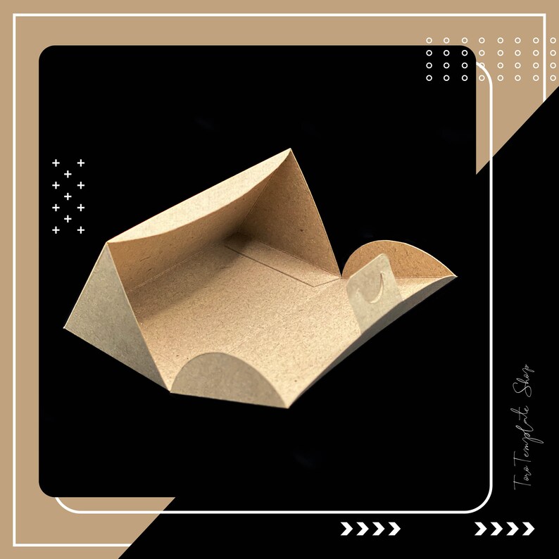 Triangle Gift Box Template: Resizeable Candy Box (digital Download) - Etsy