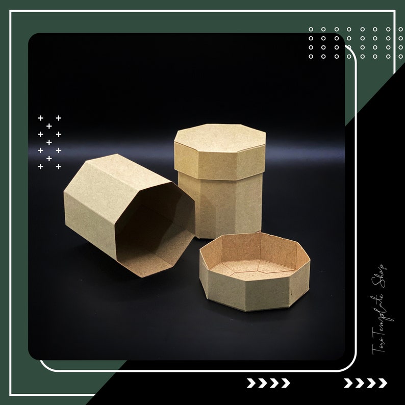 Octagon Box Template: Resizeable Gift & Candy Box (digital Download) - Etsy