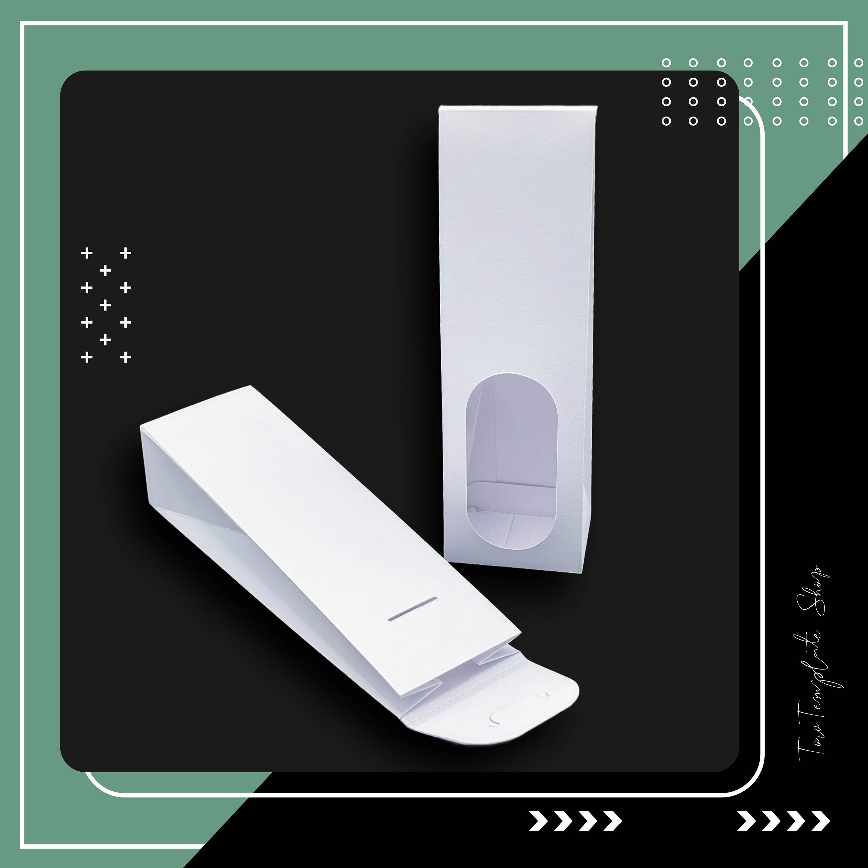 Tall Triangle Gift Box Template: Resizeable Printable (digital Download ...