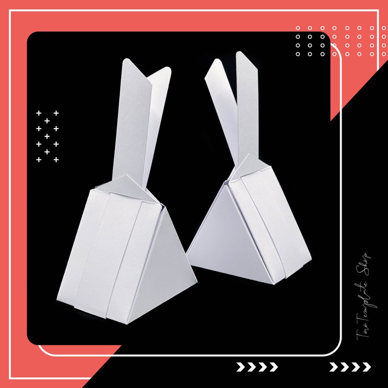 Triangle Box Template, Gift Box Template, Candy Box Template, Cookies ...