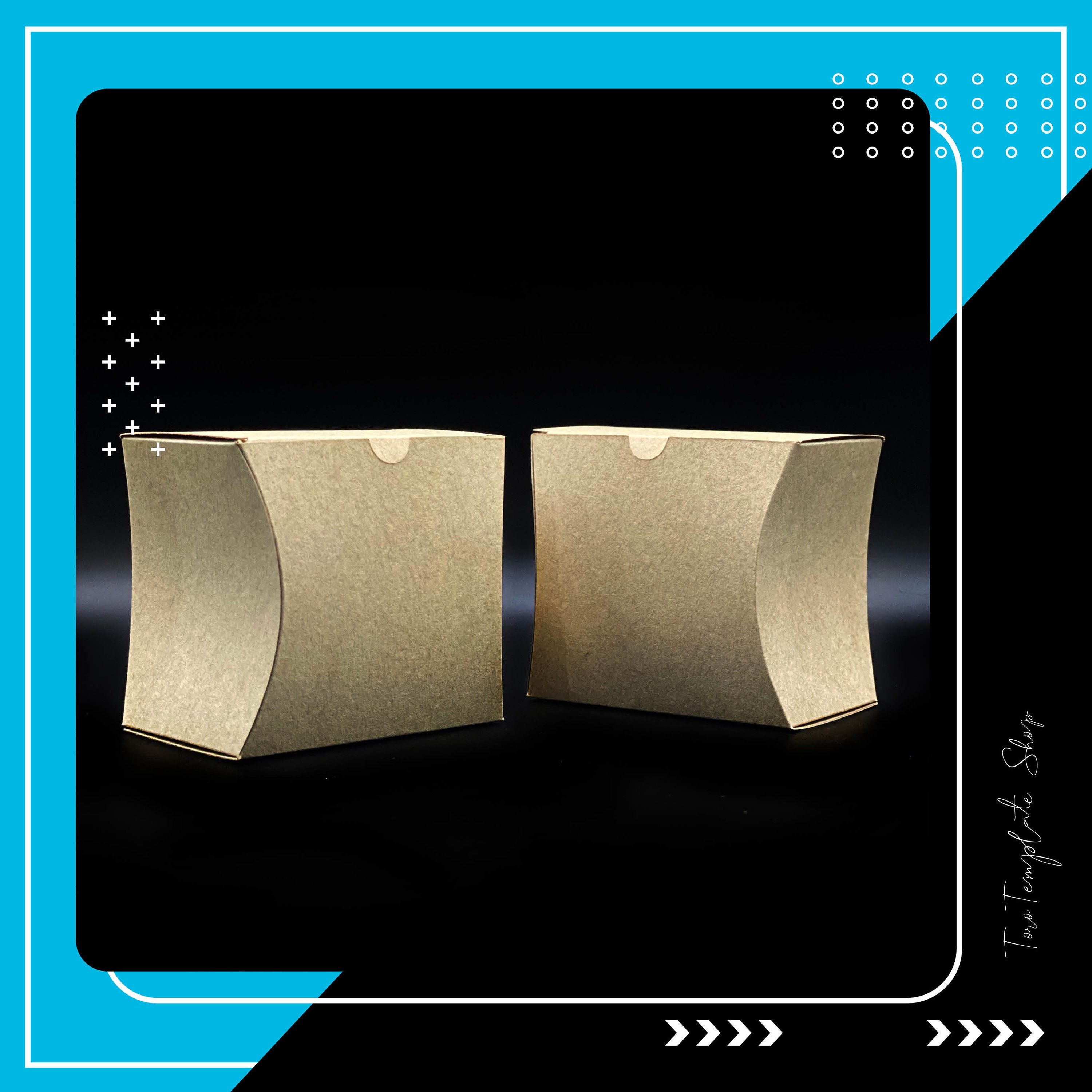 Curved Gift Box Template: Resizeable Candy/cookie Box (digital Download ...