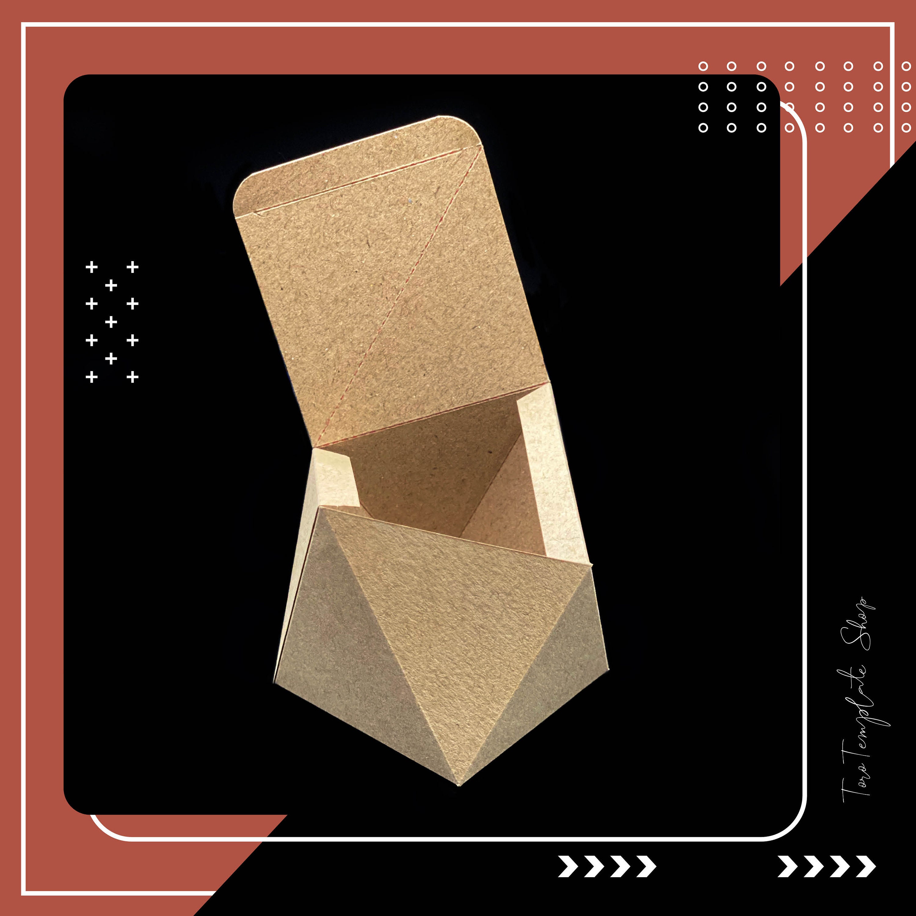 Zig Zag Box Template, Gift Box Template, Candy Box Template, Cookies ...