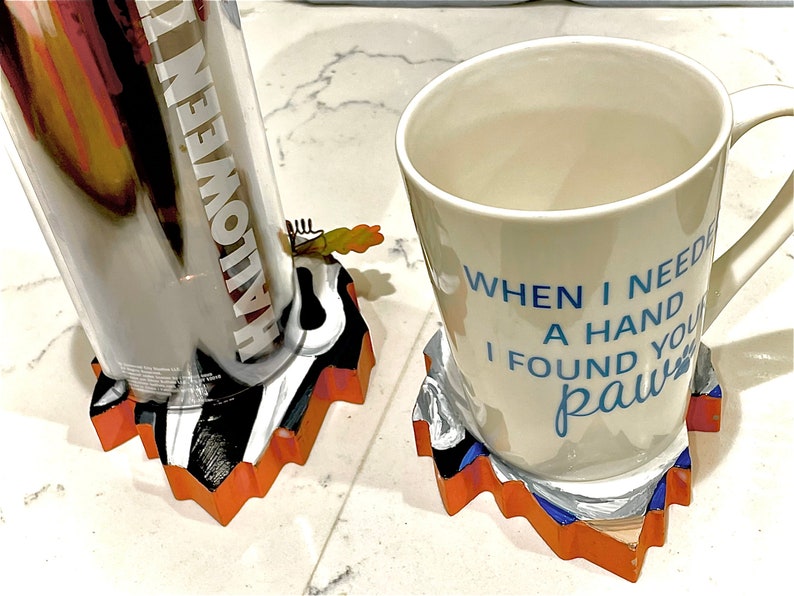 Ghostface Michael Myers Leaf Shape Drink Coaster Fall Horror Scream - Etsy