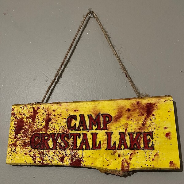 Camp Crystal Lake Sign - Etsy