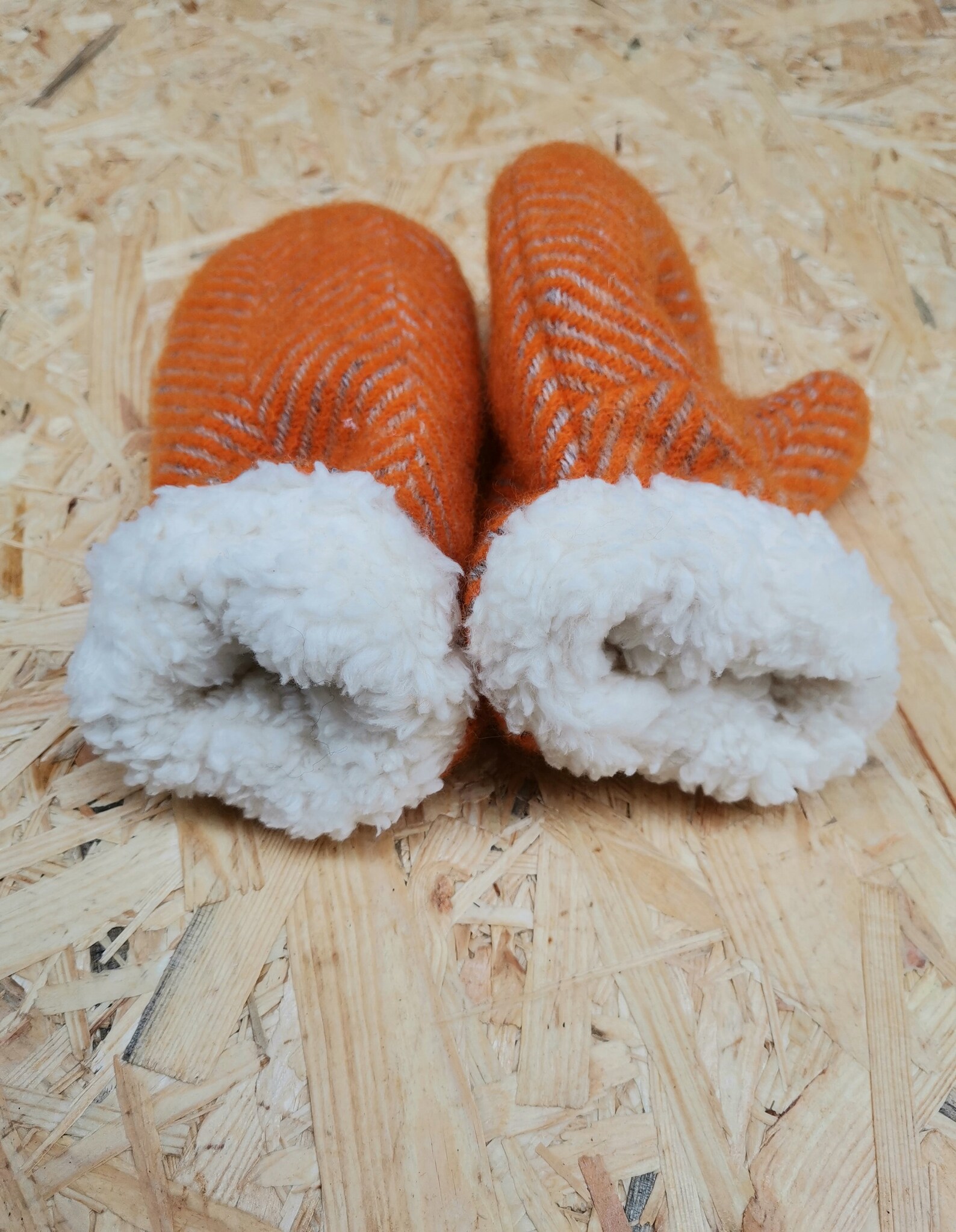 Warm Wool Mittens. Winter Gloves With Lining. Women Wool Mittens. Gift ...
