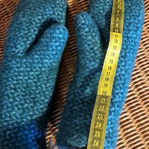 Warm Wool Mittens. Winter Gloves With Lining. Women Wool Mittens. Gift ...