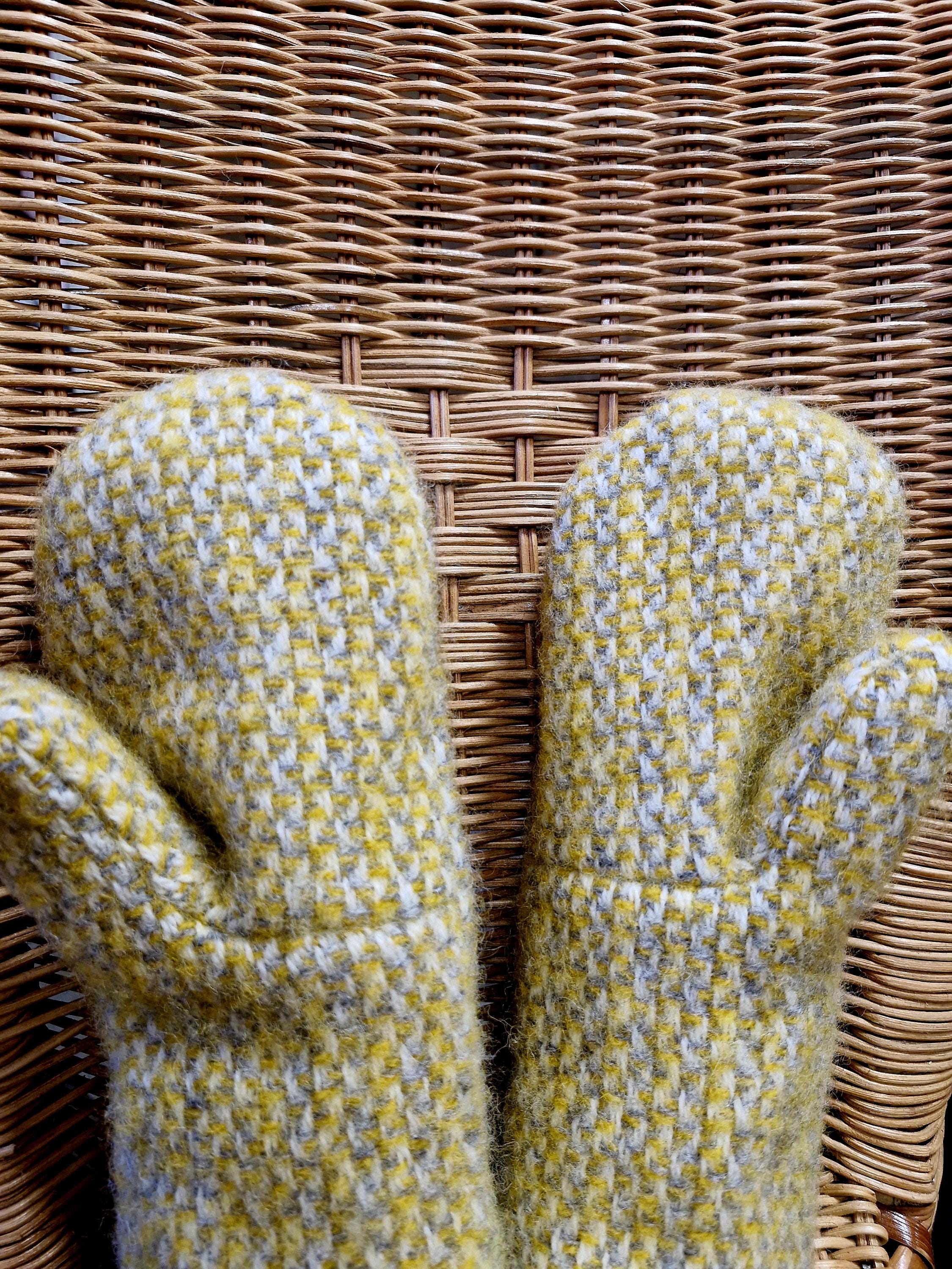 Warm Wool Mittens. Winter Gloves With Lining. Women Wool Mittens. Gift ...