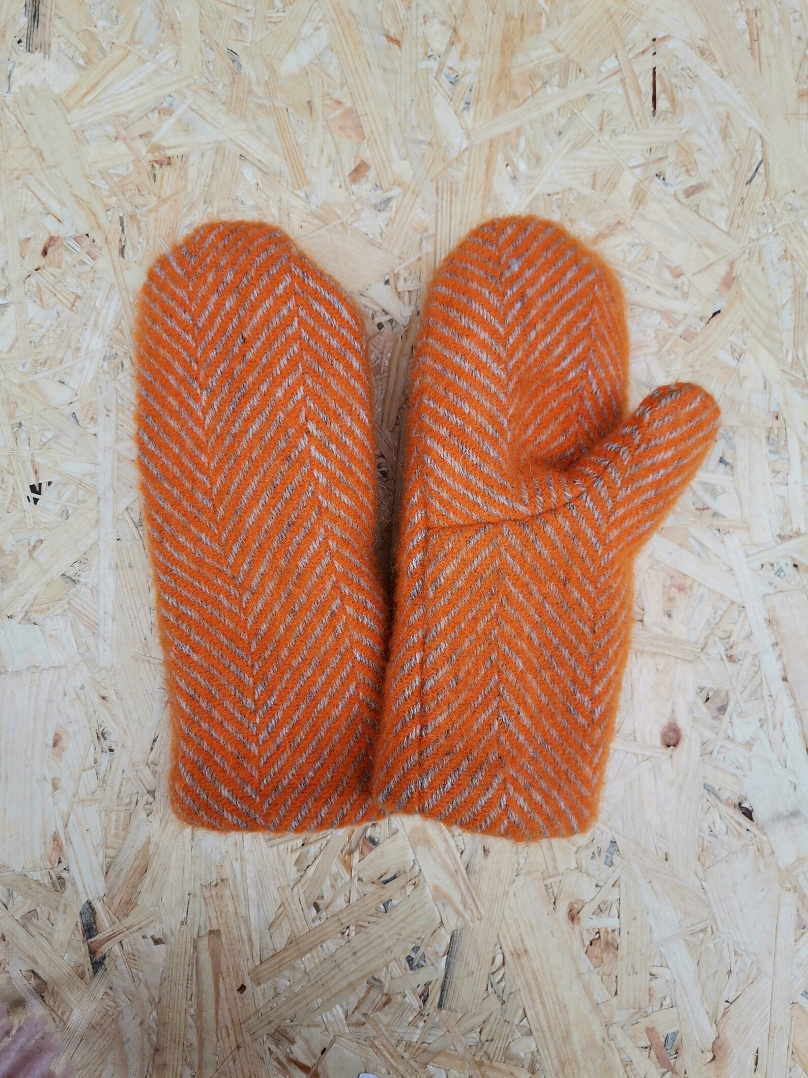 Warm Wool Mittens. Winter Gloves With Lining. Women Wool Mittens. Gift ...