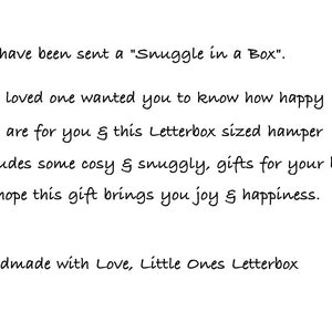 Baby Gift Box| Letterbox Gift Hamper| Snuggle in a Box - Etsy UK