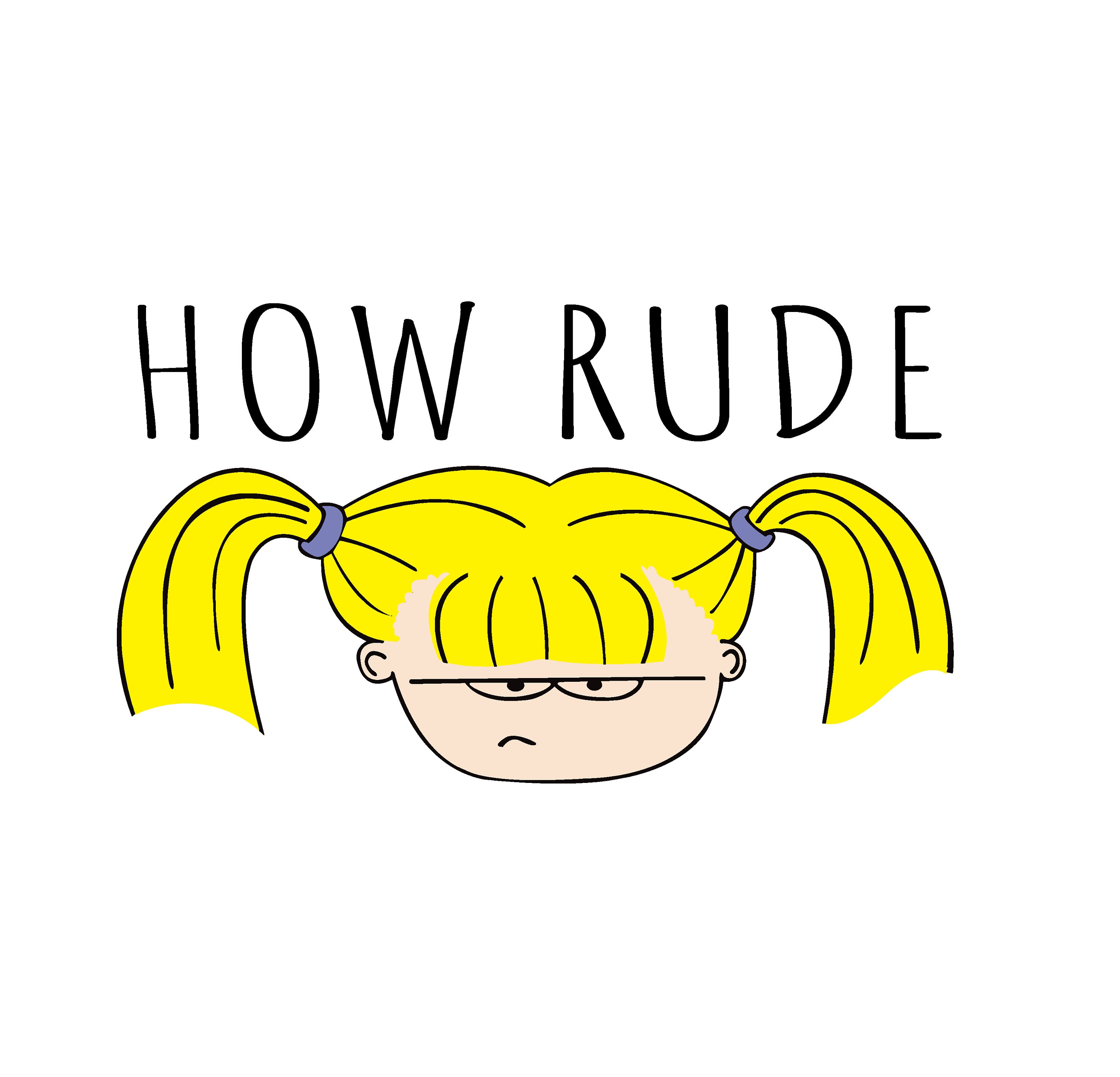 How Rude Png, Girl Png, Download Png, Artwork PNG Sublimation, Girly ...