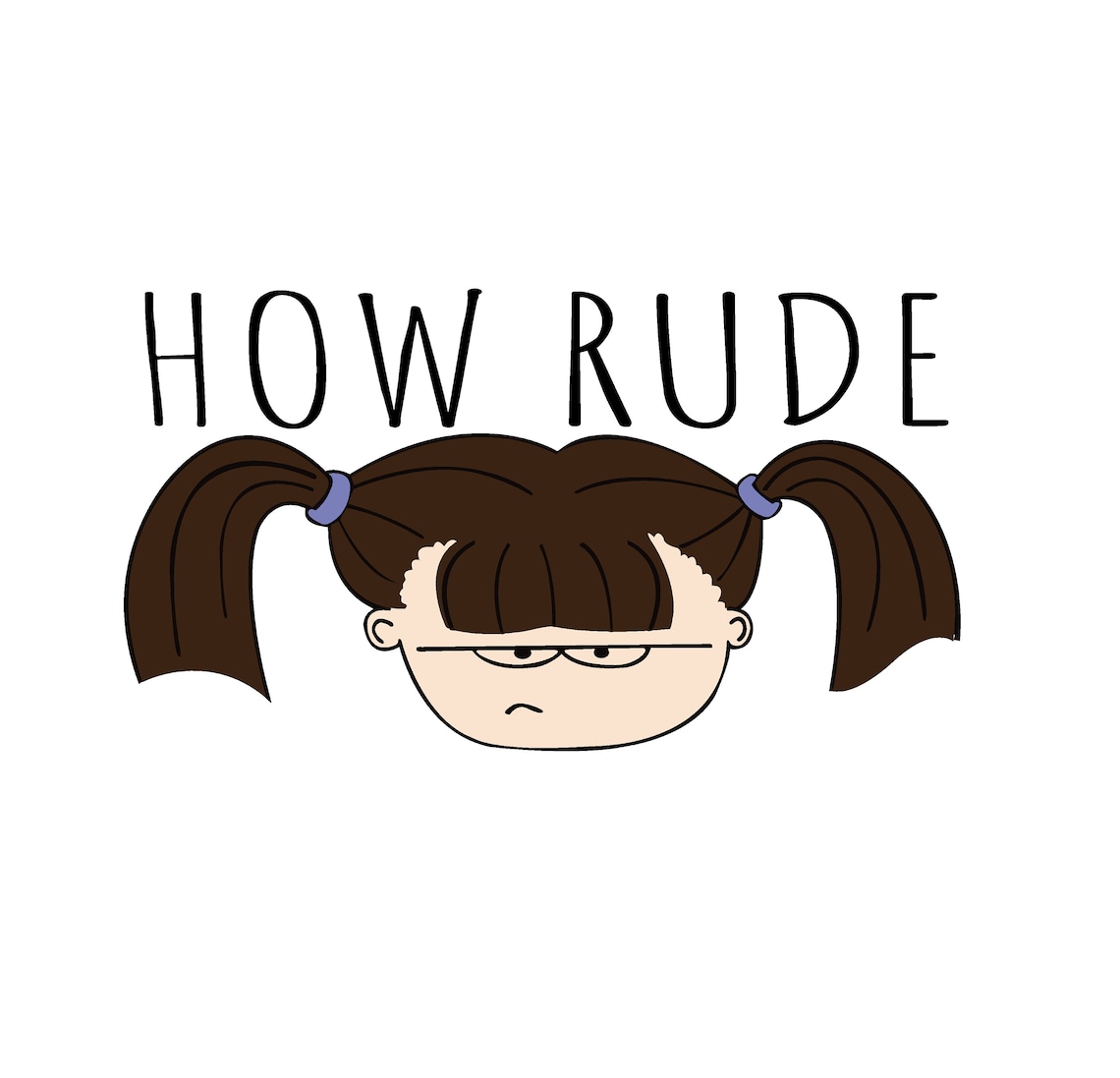 How Rude Png, Girl Png, Download Png, Artwork PNG Sublimation, Girly ...