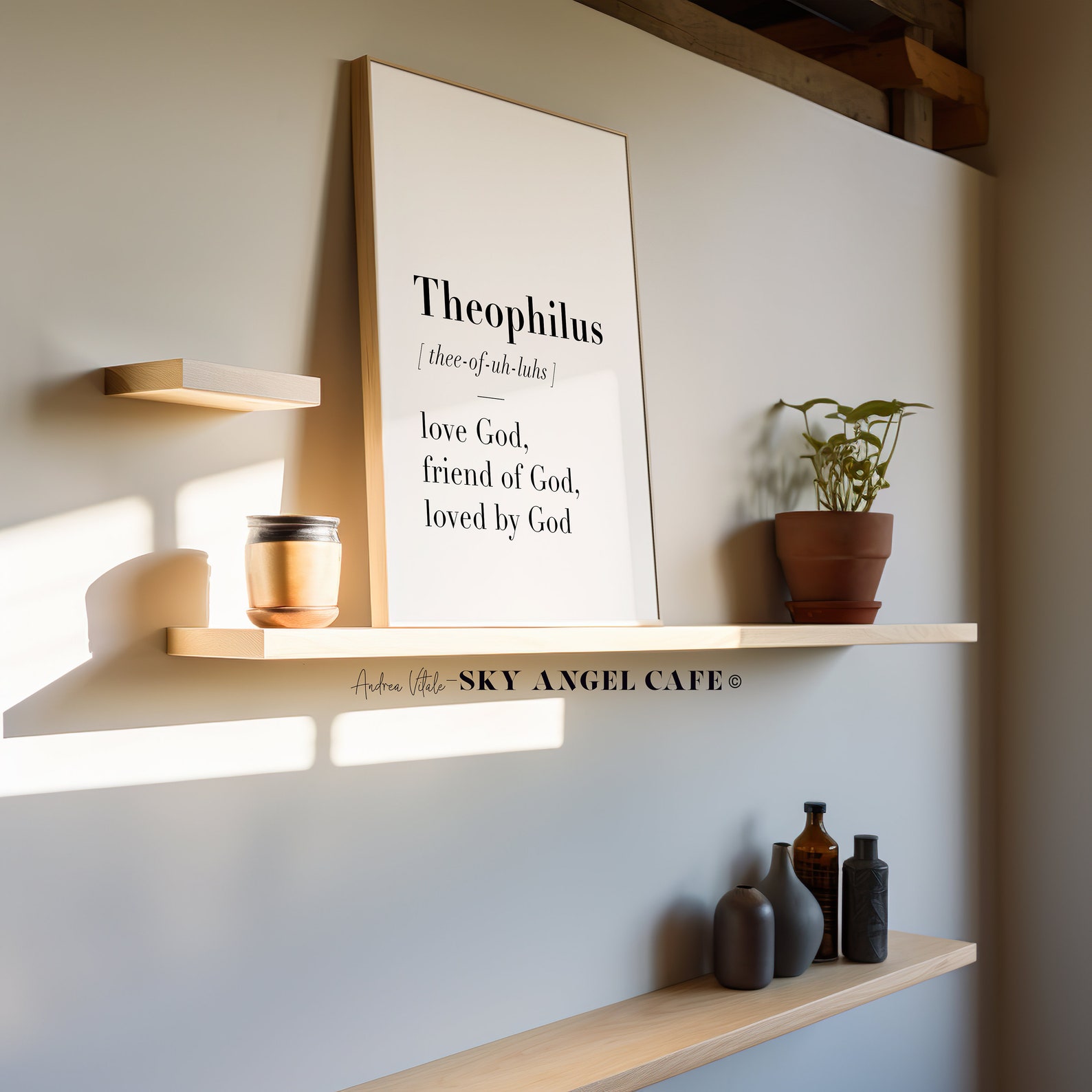 Theophilus Definition Print: Christian Nursery Decor (digital Download ...
