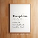 Theophilus Definition Print: Christian Nursery Decor (digital Download ...