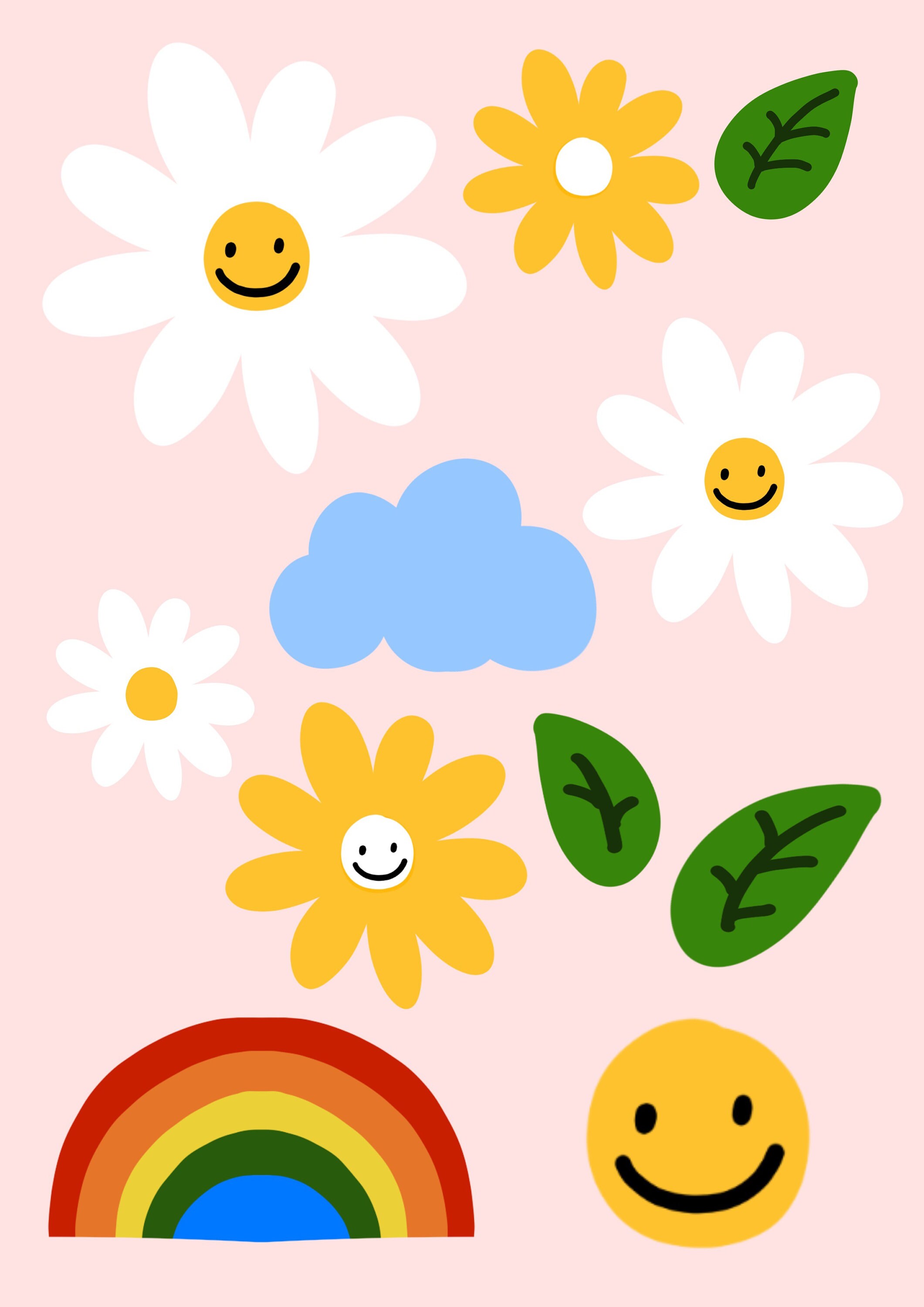 Printable Flower Toppers,printable Cake Toppers - Etsy