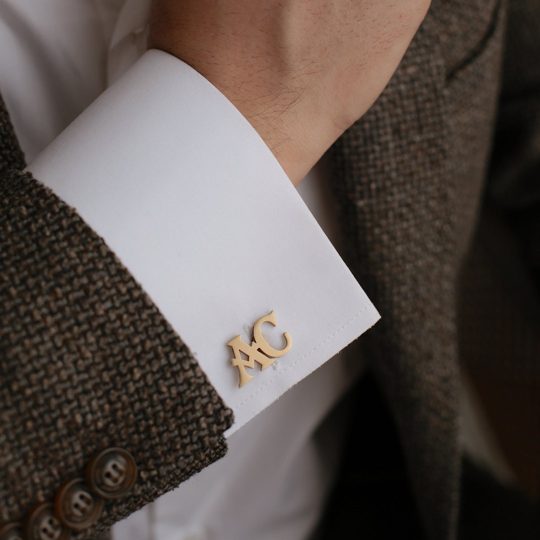 Personalized Cuff Links, Initials Cuff Links, Groomsmen Gift , Groom ...