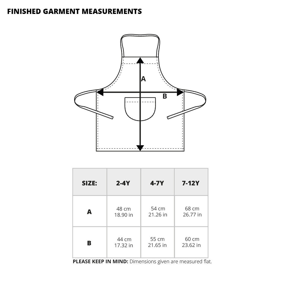 Kids Apron & Chef Hat Sewing Pattern Easy Level PDF Sewing - Etsy