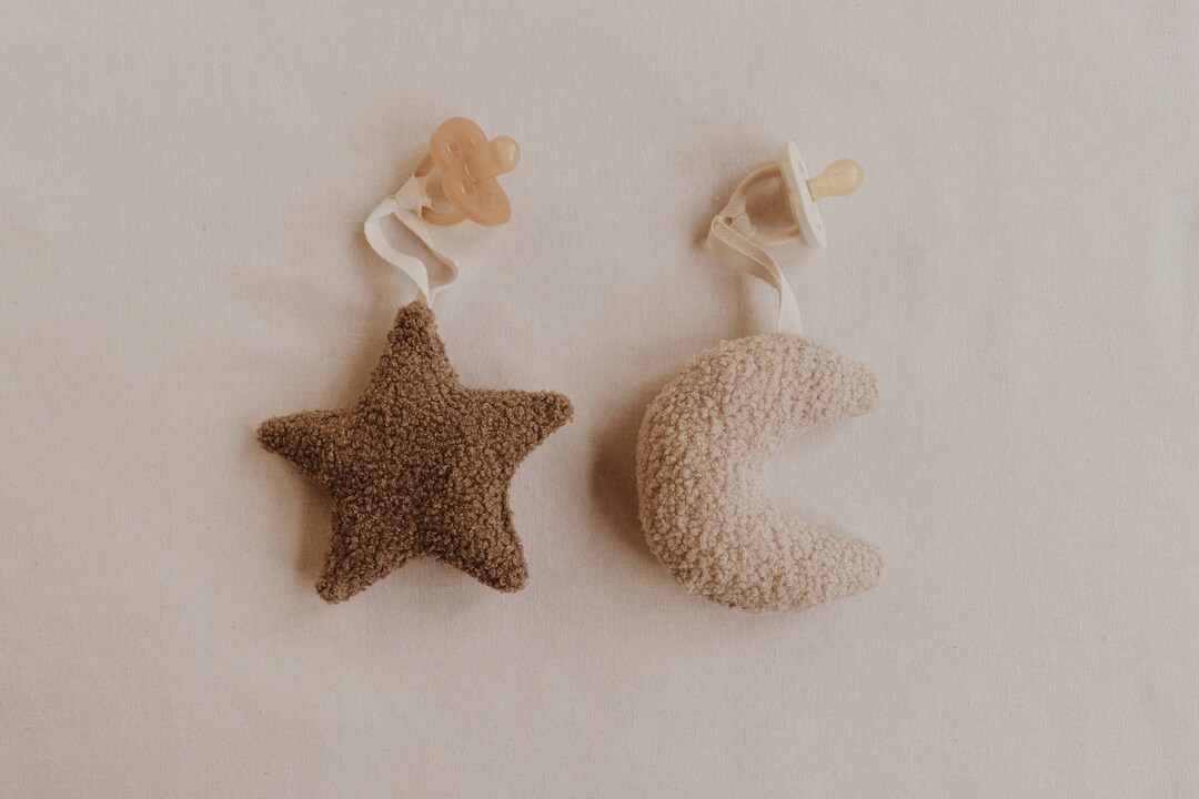 Pacifier Holder PDF Sewing Pattern, Moon and Star Shape, Baby ...