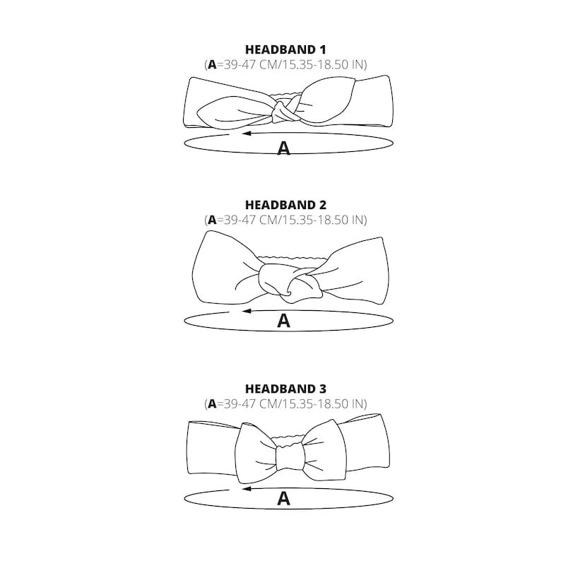Baby Girl Headband Sewing Pattern, DIY Toddler Headbands, Muslin Boho ...