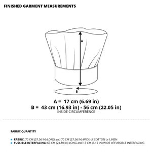 Kids Apron & Chef Hat Sewing Pattern, Easy Level, PDF Sewing Guide, Photo Step by Step Tutorial ...
