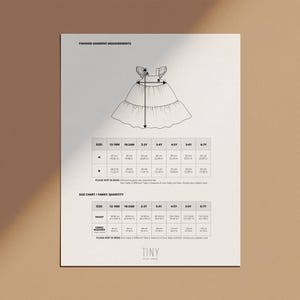 Summer Frill Dress PDF Sewing Pattern by Tiny Sewing Company - Age 2Y ...