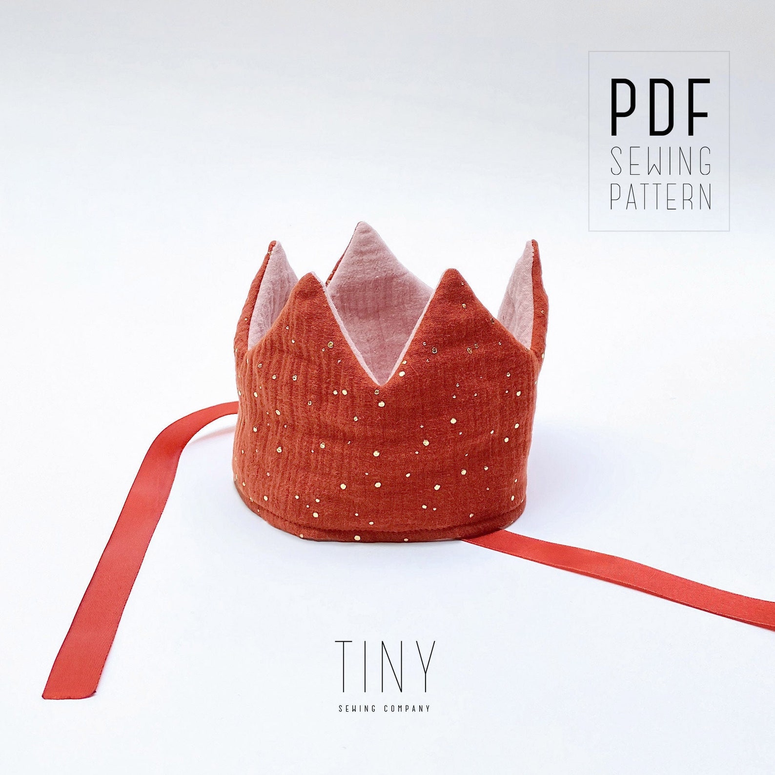 Crown Sewing Pattern PDF Sewing Guide Included Easy Level - Etsy Canada